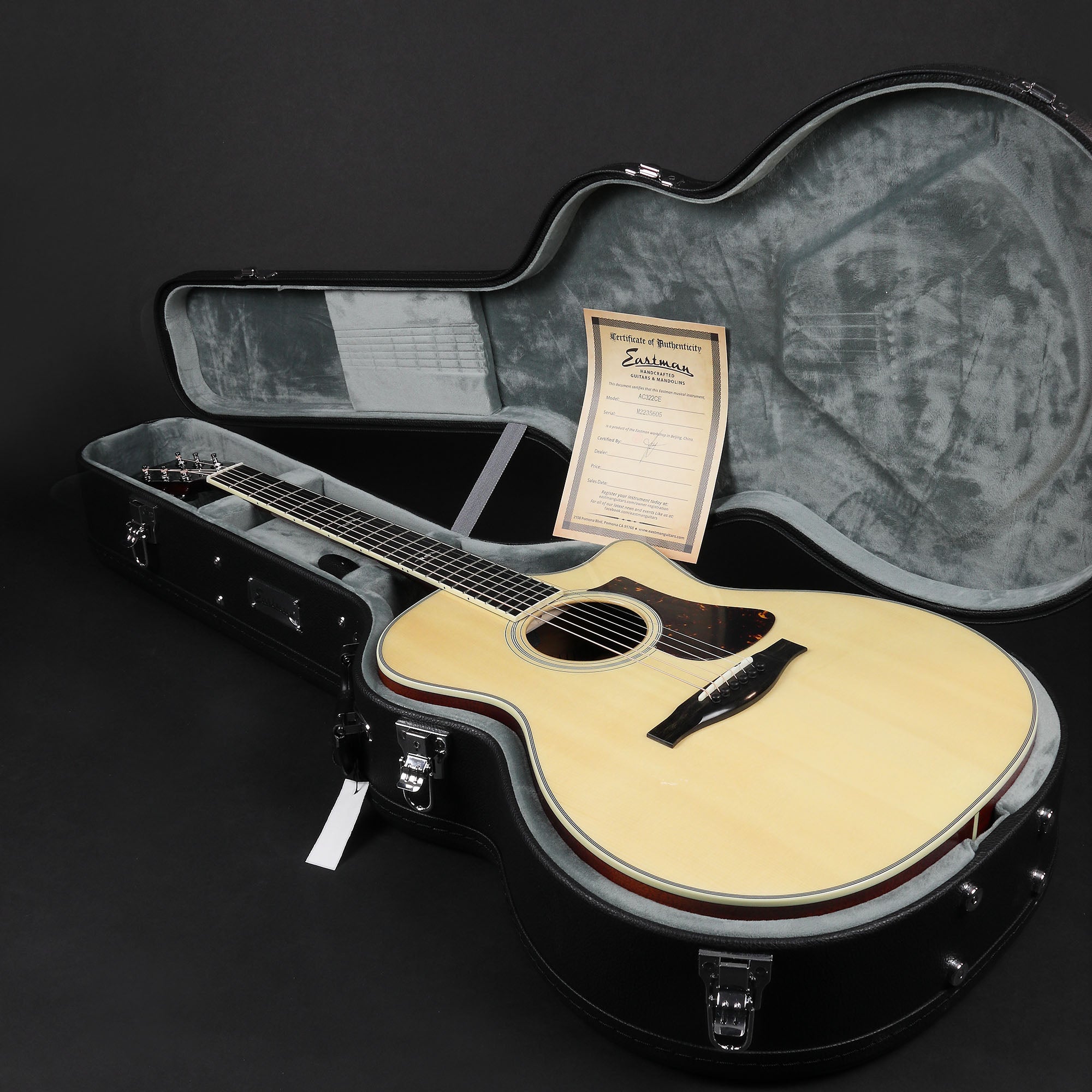 Eastman AC322CE Grand Auditorium Electro-Acoustic #5605 – Mak's Guitars