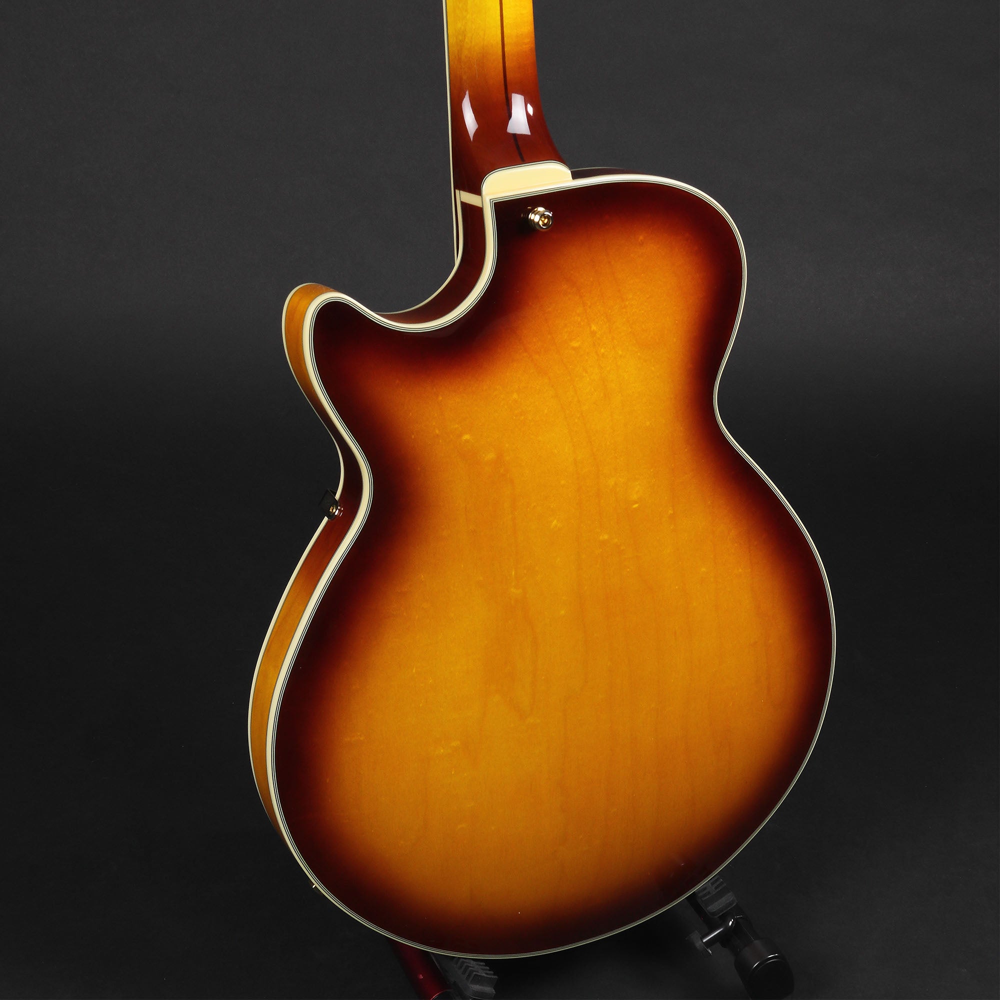 D'Angelico Excel SS XT - Iced Tea Burst Quilt – Mak's Guitars