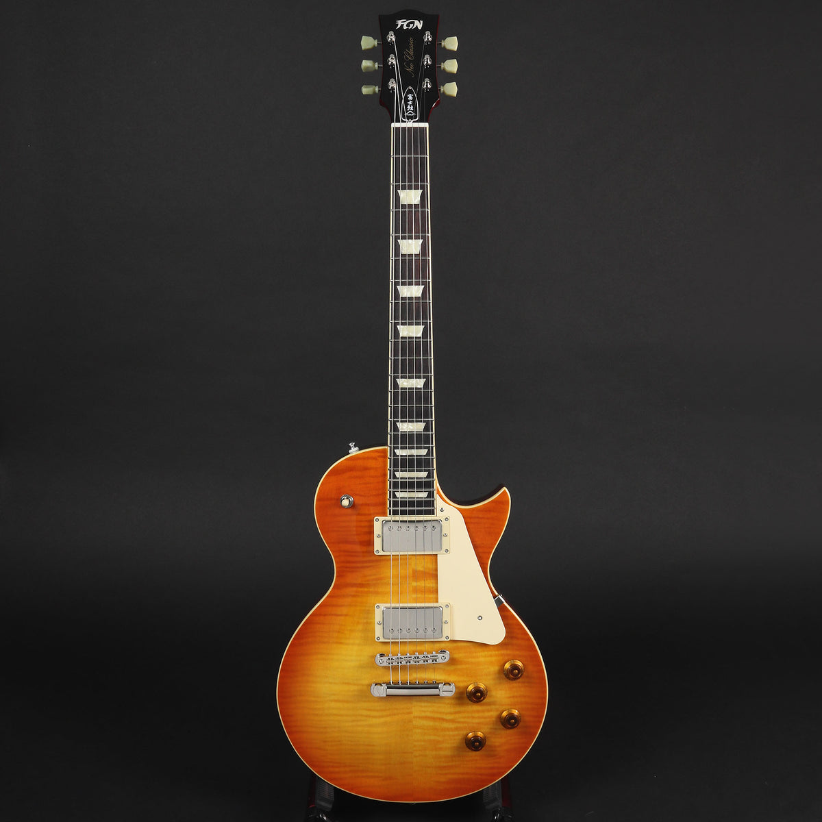 FGN Neo Classic NLS10RFM Single Cut Electric Guitar - Faded Cherry ...