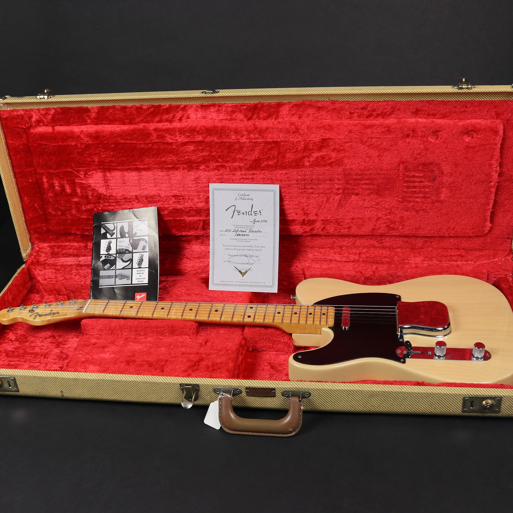 1995 Fender Custom Shop '52 Left-handed Telecaster (Pre-owned) – Mak's ...