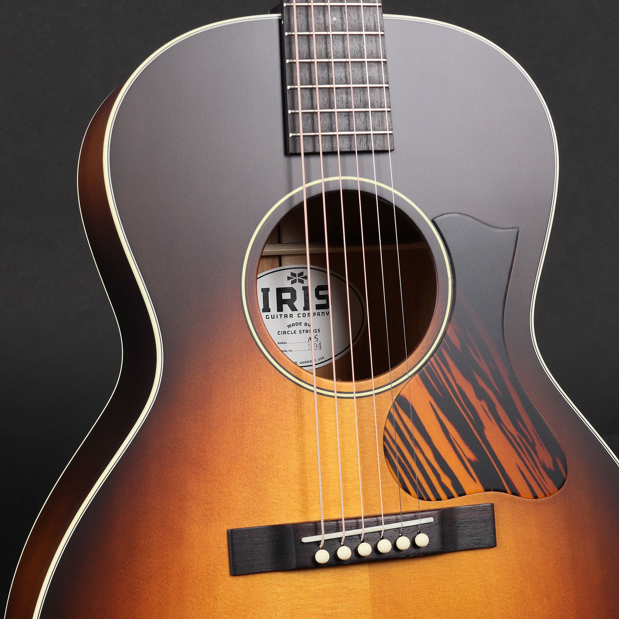 IRIS MS-00 Sunburst w/Ivoroid Binding #994 – Mak's Guitars