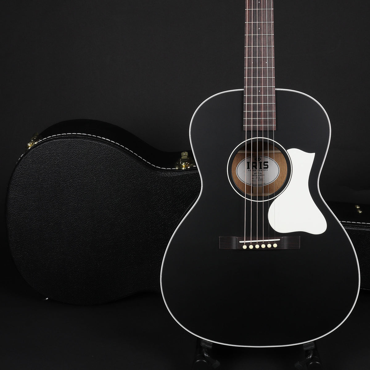 Iris MS-00 Black w/Ivoroid Binding (Ex-Display) – Mak's Guitars