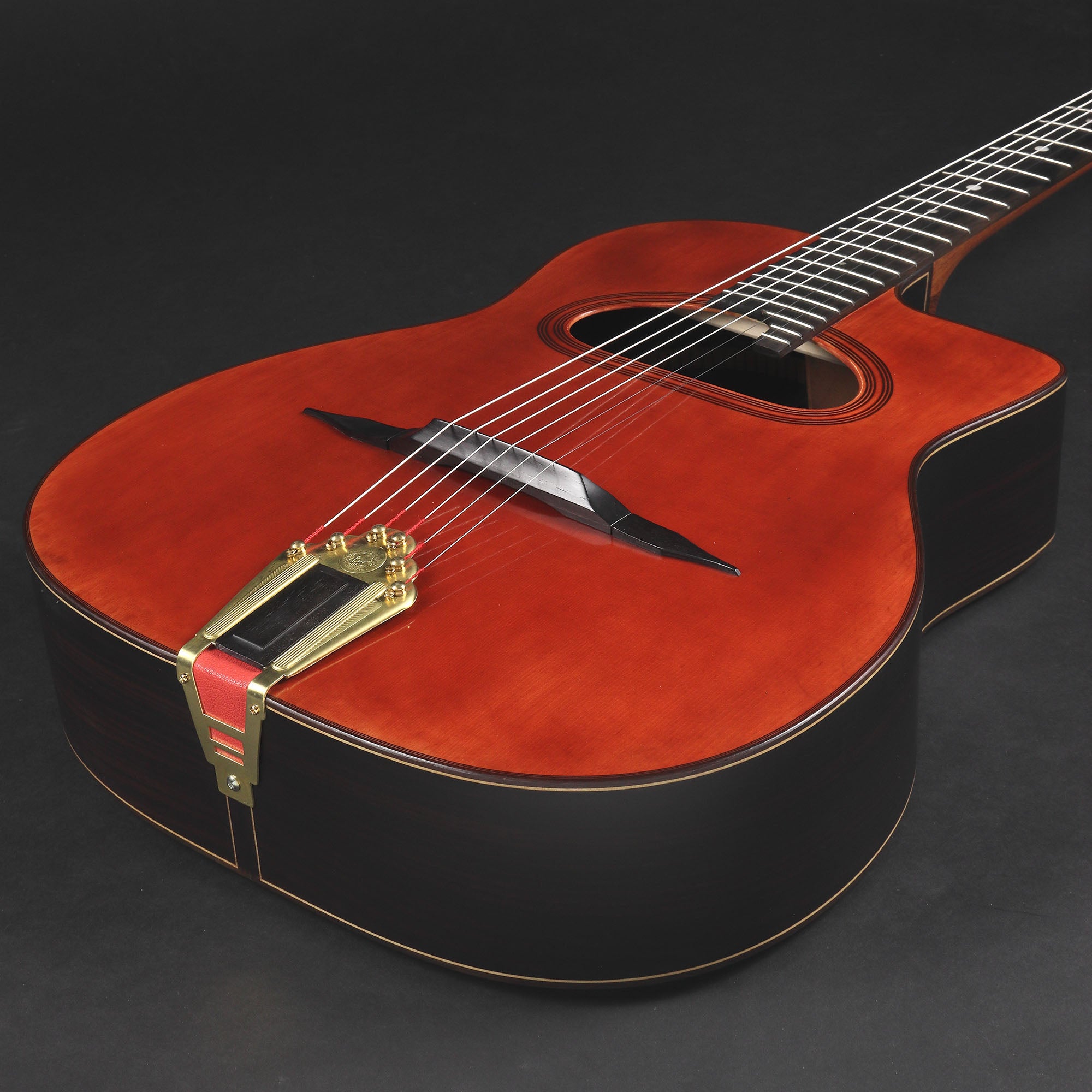 Altamira M30D Antique Finish D-Hole Gypsy Jazz Guitar w/Case – Mak's ...