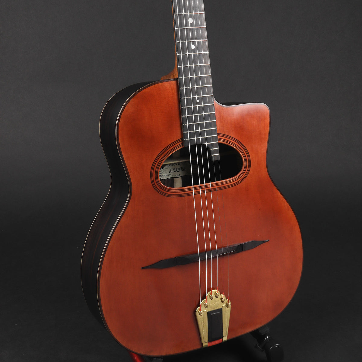 Altamira M30D Antique Finish D-Hole Gypsy Jazz Guitar w/Case – Mak's ...