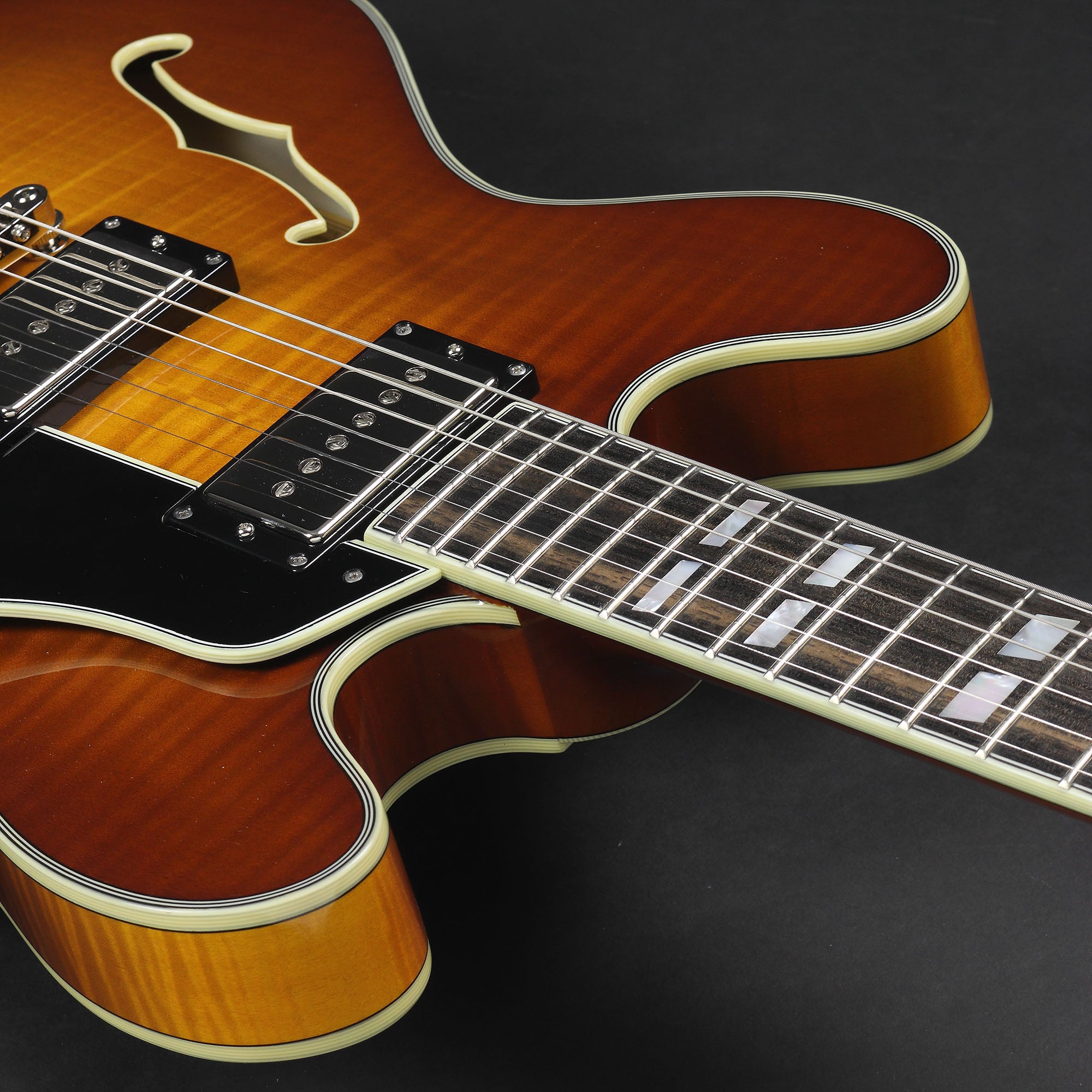 Eastman T486B-GB Thinline w/Bigsby - Goldburst #0685 – Mak's Guitars